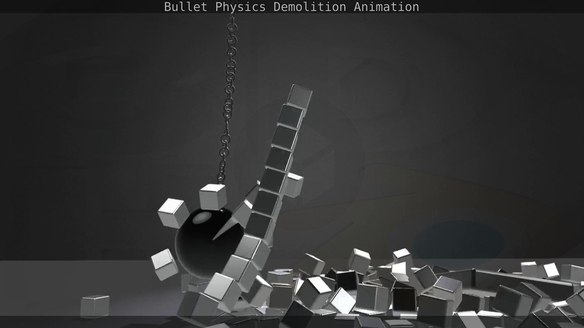 Bullet Physics Demolition Animation free VR / AR / low-poly 3D model ...