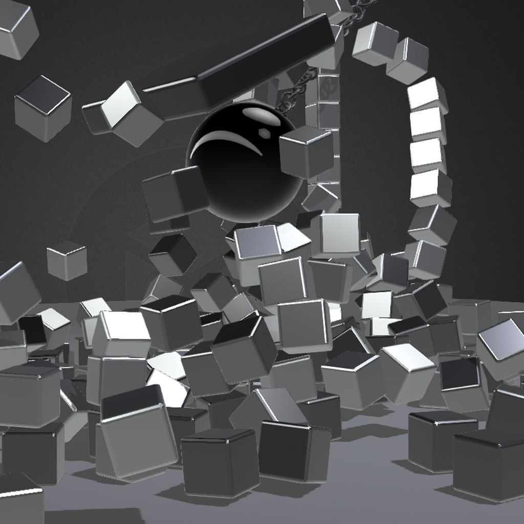 Bullet Physics Demolition Animation free VR / AR / low-poly 3D model ...