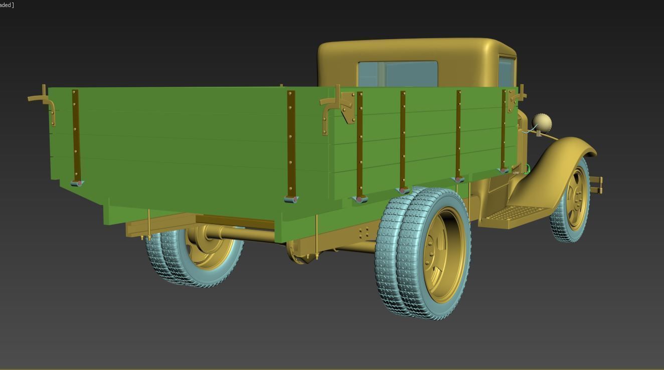 GAZ AA free 3D model | CGTrader