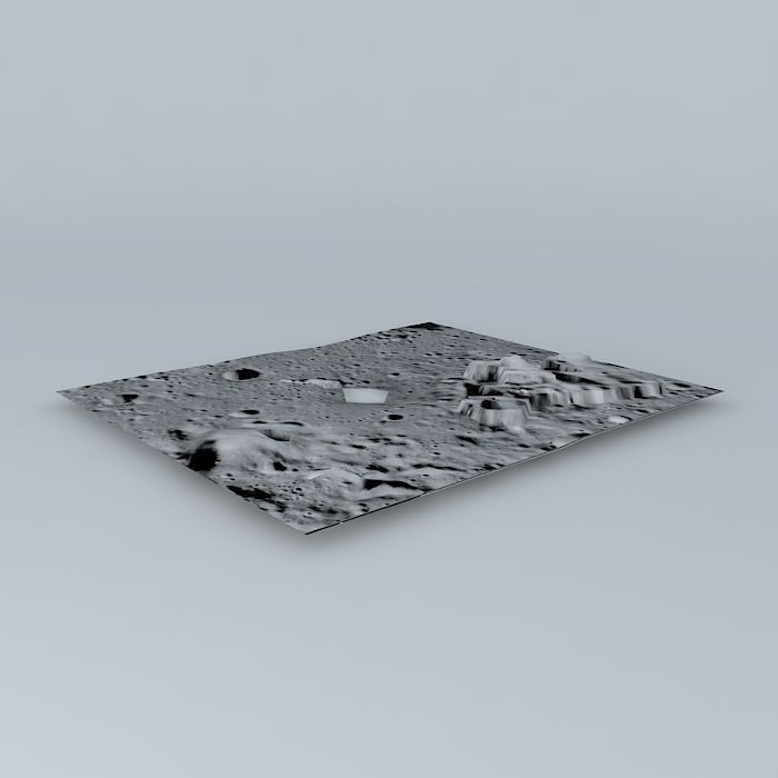 Moon Terrain free 3D model | CGTrader