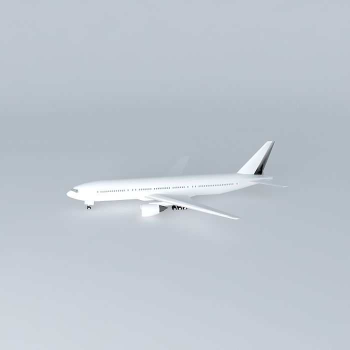 Template - Boeing 777-200LR free 3D model | CGTrader