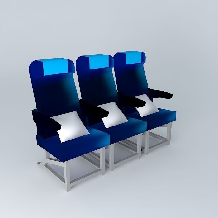 Aircraft seats free 3D model | CGTrader