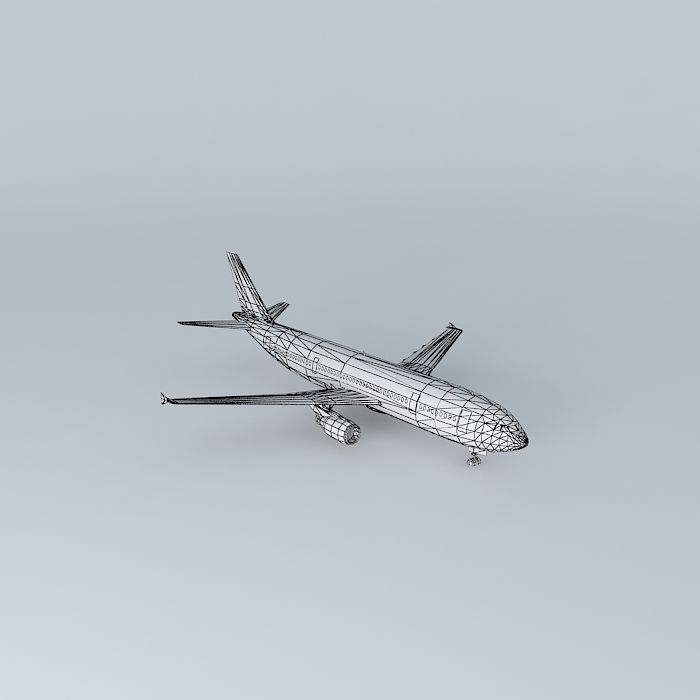Template Airbus A300 600 free 3D model | CGTrader