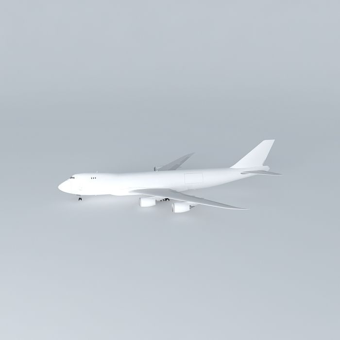 Template Boeing 747 8F free 3D model | CGTrader