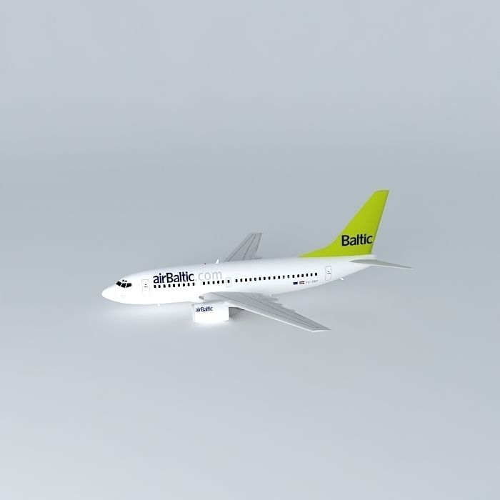 airBaltic Boeing 737 500 free 3D model | CGTrader