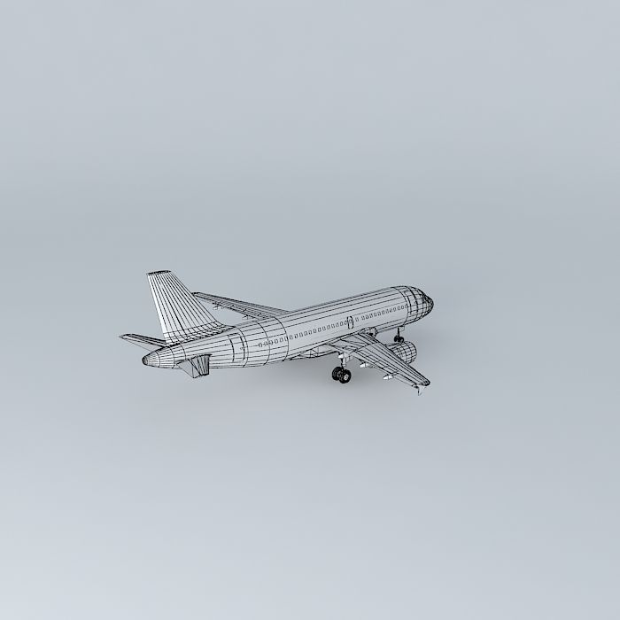 Template Airbus A319 100 v2 3D model | CGTrader