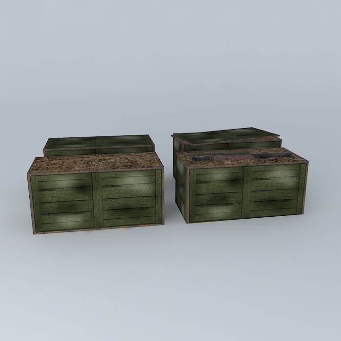 weapon boxes free 3D model | CGTrader