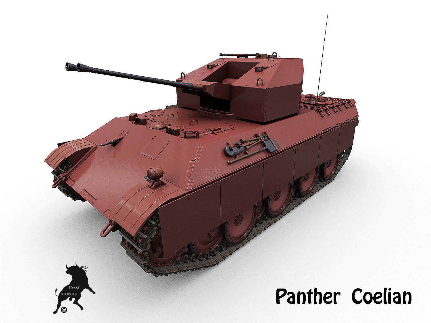 FlakPanther Coelian 3D Model MAX OBJ FBX | CGTrader.com