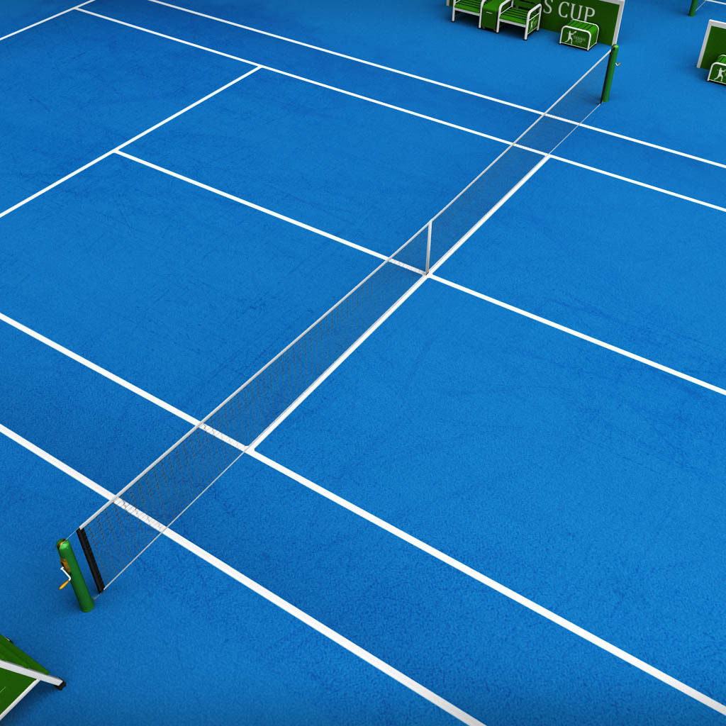 Multi tennis court stadium arena pack 3D model | CGTrader