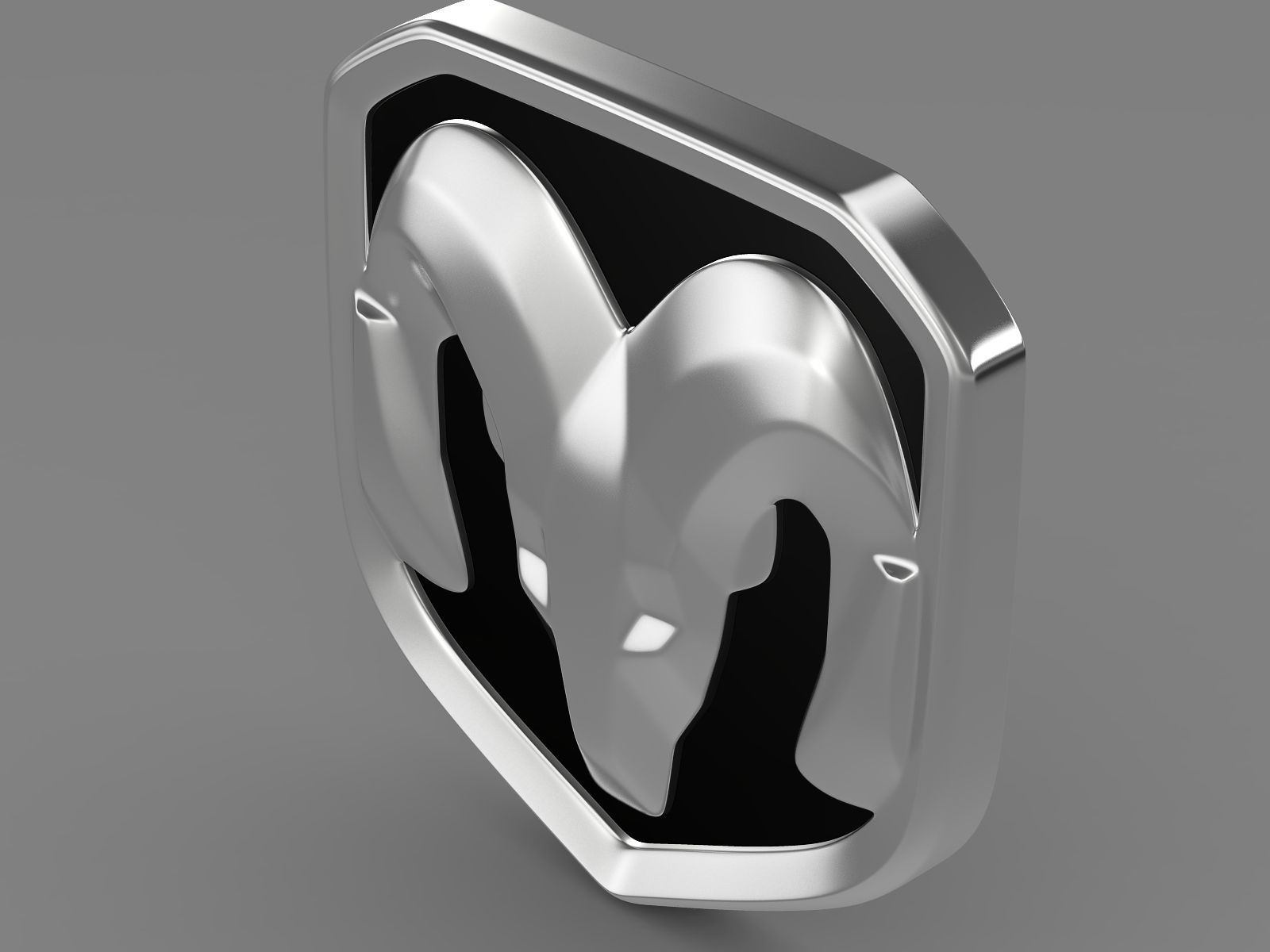 Dodge RAM logo 3D model | CGTrader