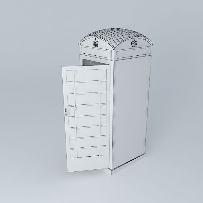 Telephone Box free 3D model | CGTrader