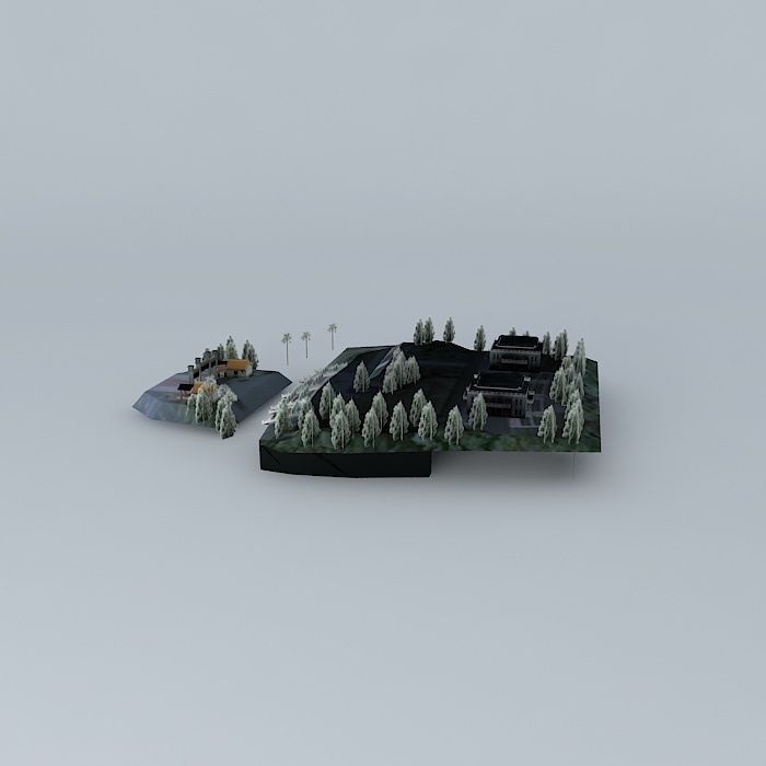 Gate Of Cheng Ching Lake, Kaohsiung, Taiwan free 3D model | CGTrader