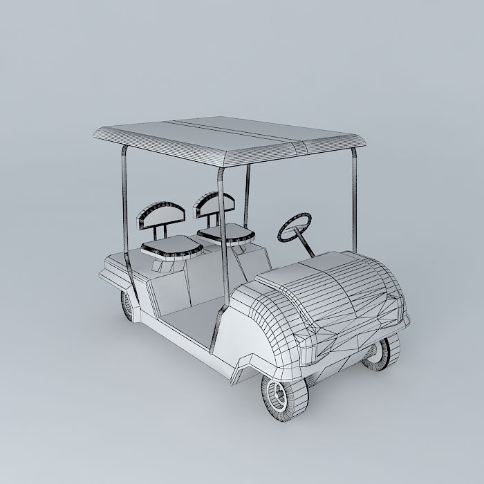 Golf Cart free 3D model | CGTrader