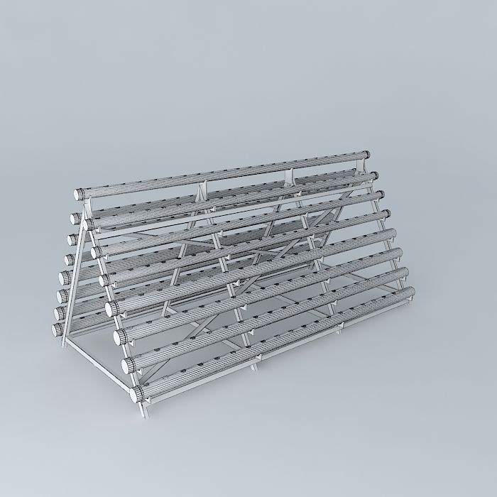 Leaning stands Hydroponics 3D model | CGTrader