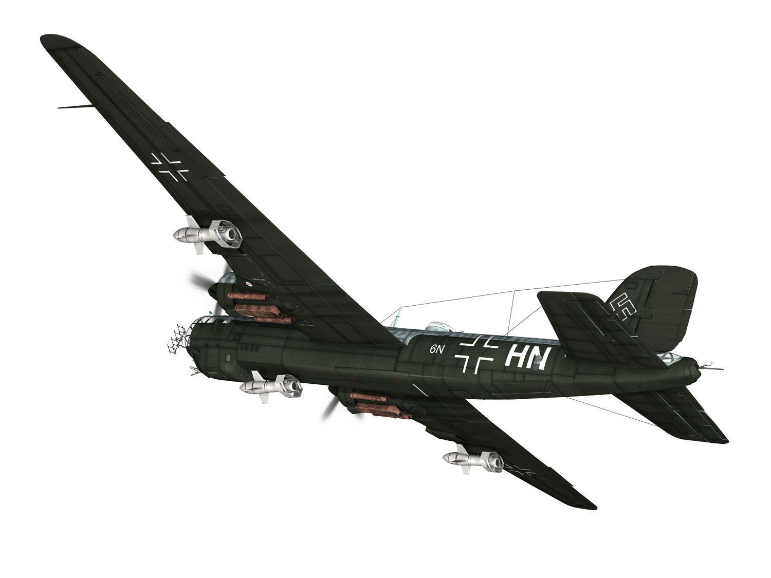 Heinkel He-177 - Greif - 6NHN 3D model | CGTrader