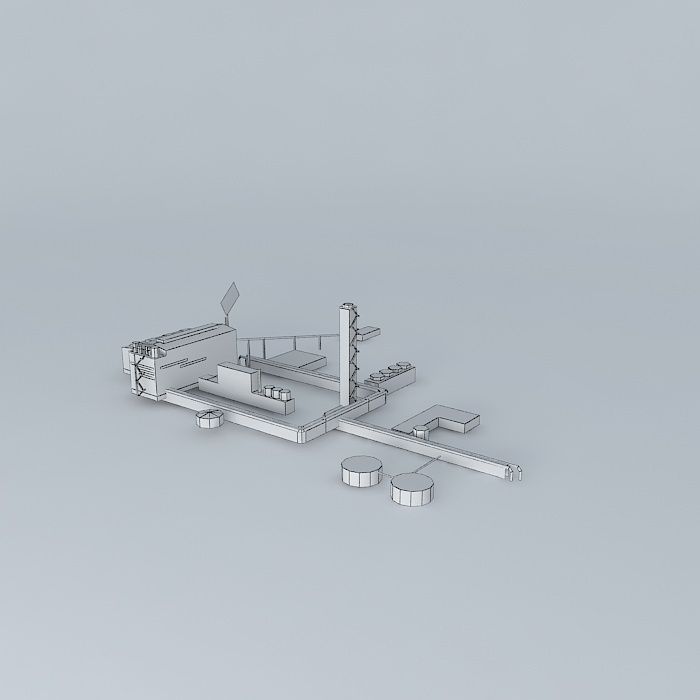 Olympic Dam Mine Extraction Plant free 3D model | CGTrader