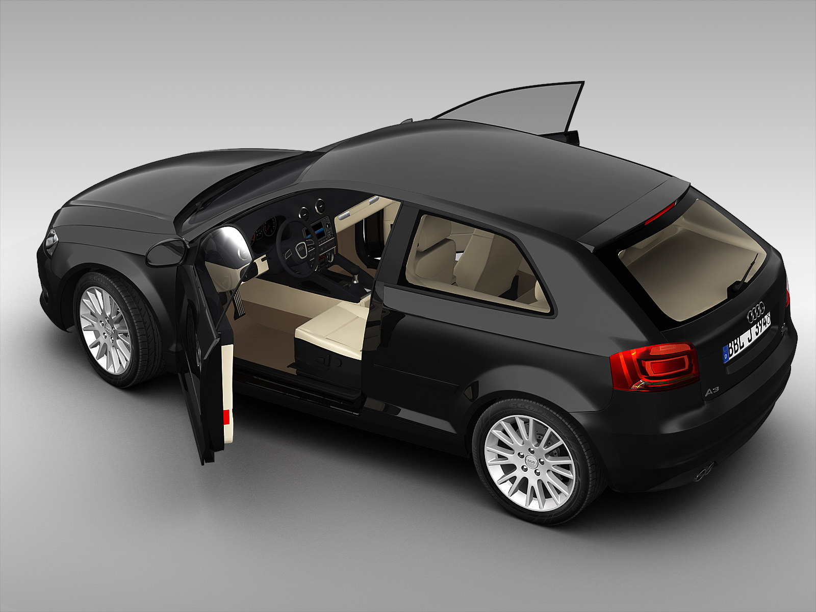 Audi A3 2011 3D model | CGTrader