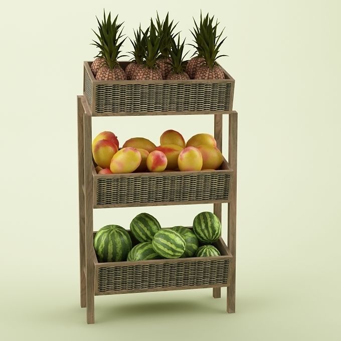 Store Fruits Stand 3D model | CGTrader