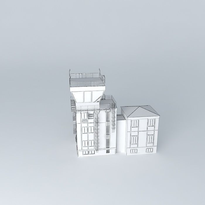 Control tower free 3D model | CGTrader