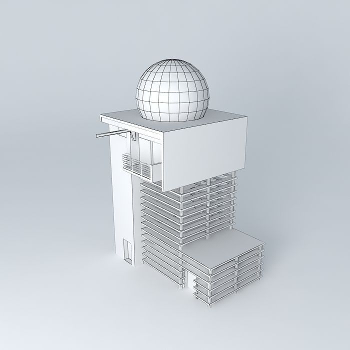 Weather Radar free 3D model | CGTrader