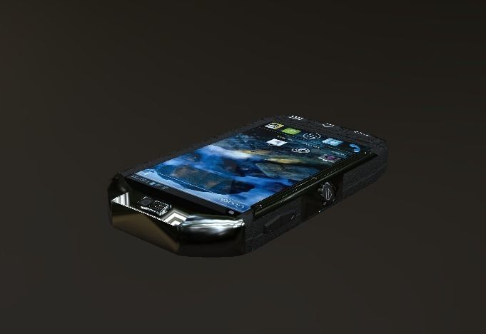 3D model SmartPhone Low poly cell phone with case VR / AR / low-poly ...