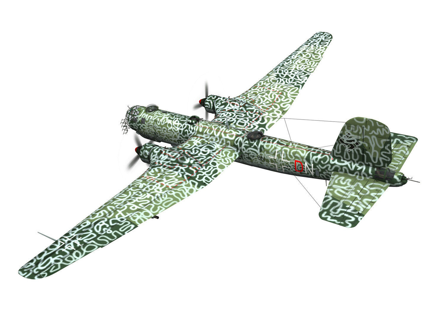 Heinkel He-177 A-5 - Greif - 6NDN 3D model | CGTrader