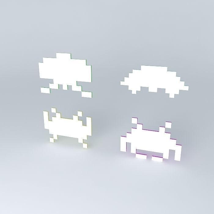 space invaders wall decor art arte decoração de parede space ... free ...