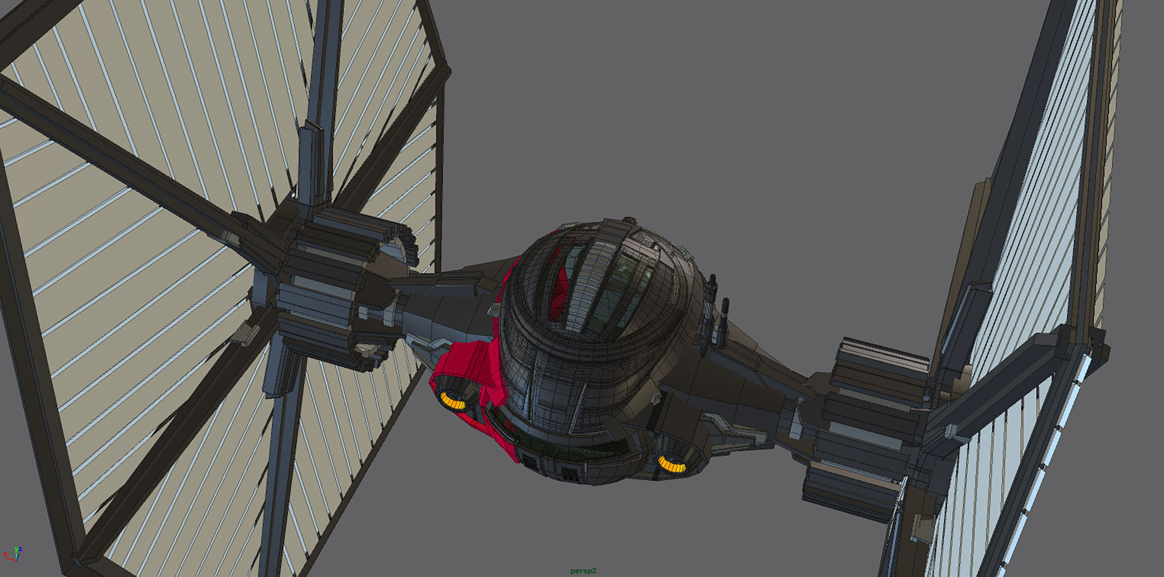 3D model First Order TIE VR / AR / low-poly | CGTrader