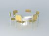 dinner table dining table free 3D model | CGTrader