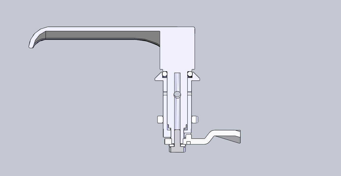 Plastic Lever Handle free 3D model | CGTrader