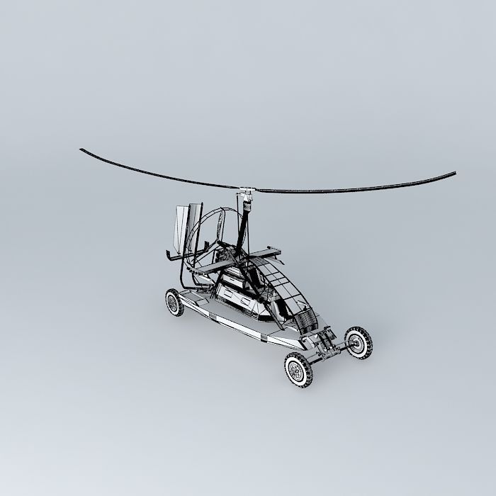 ARGO AIRCRAFTS A 76 Gyroraider flying 3D model | CGTrader
