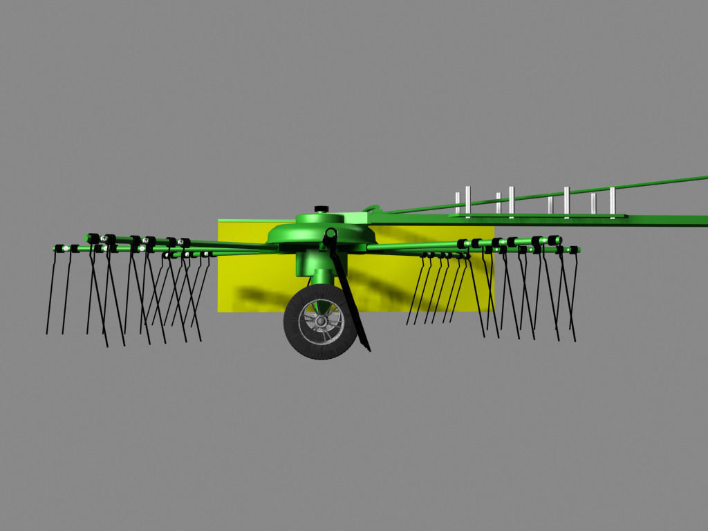 Rotary hay rake 3D model | CGTrader