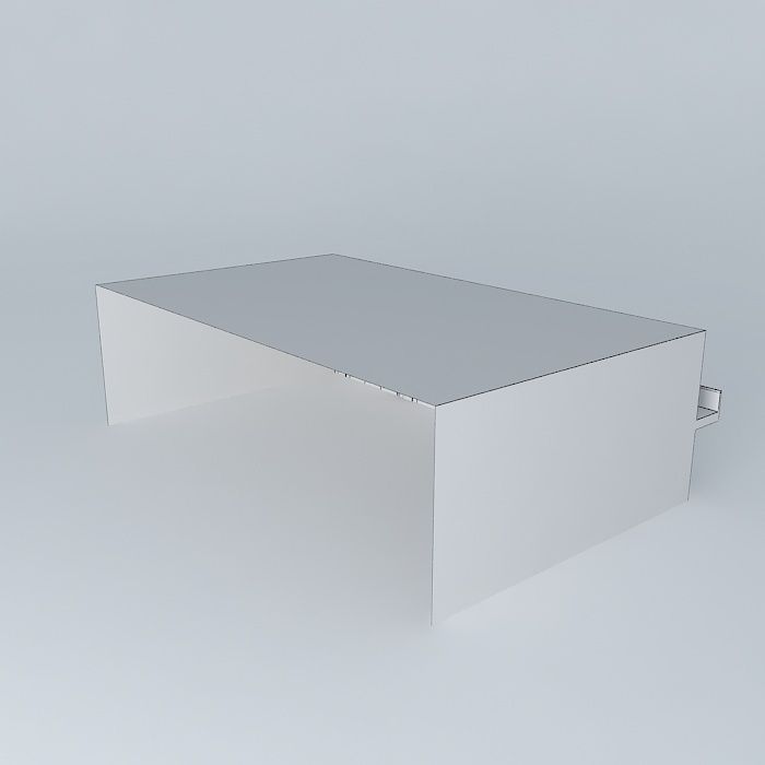 FGD table with drawer free 3D model | CGTrader