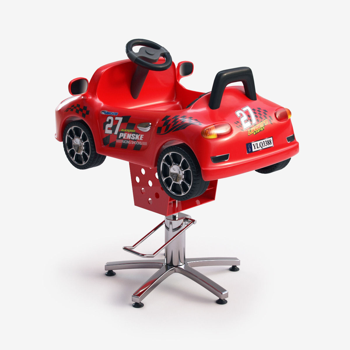 3D model Children Kids Barber Chair Electric Ride On VR / AR / low-poly ...