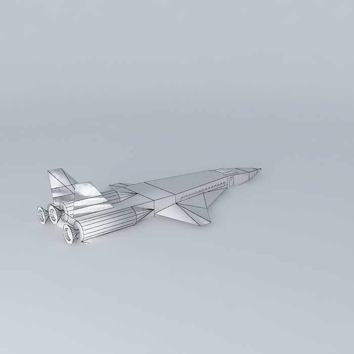 Spaceliner israeli jet plane free 3D model | CGTrader