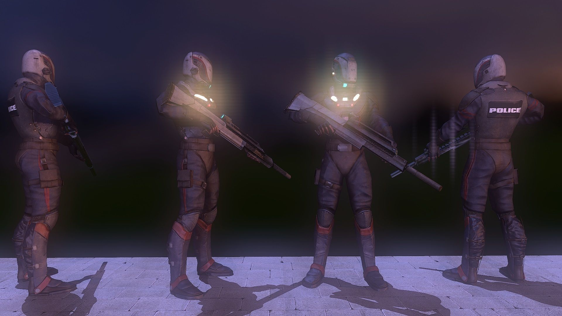 3D asset Sci-fi Police | CGTrader