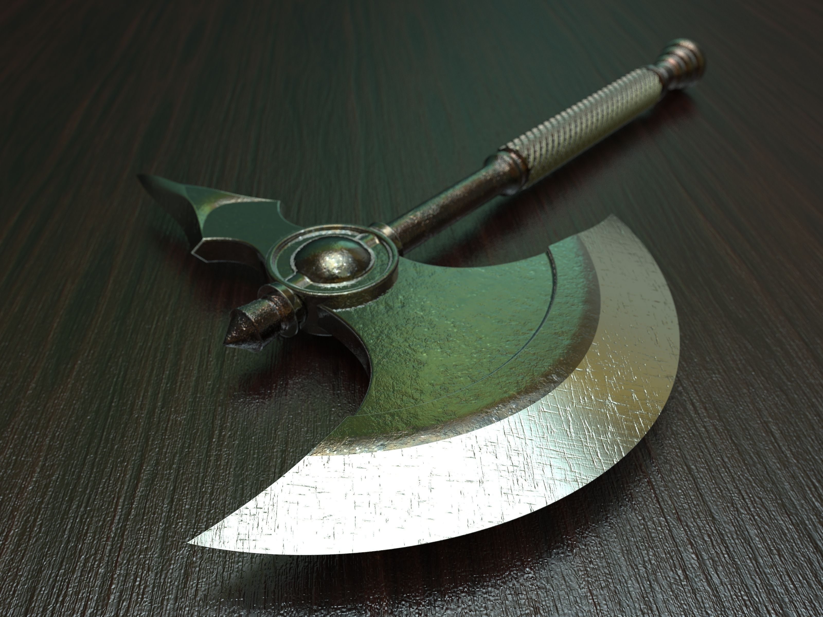 Battle axe 2 3D model | CGTrader