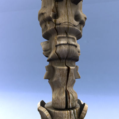 Totem 3D Model OBJ 3DS FBX C4D STL | CGTrader.com