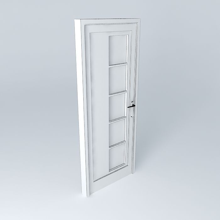 Door with frame free 3D model | CGTrader