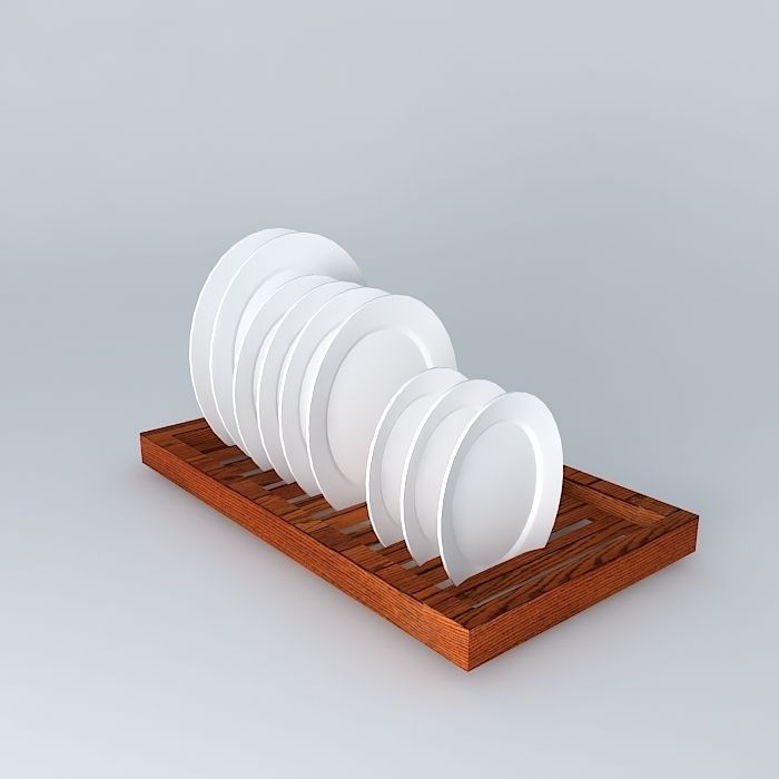 Dish rack free 3D model | CGTrader