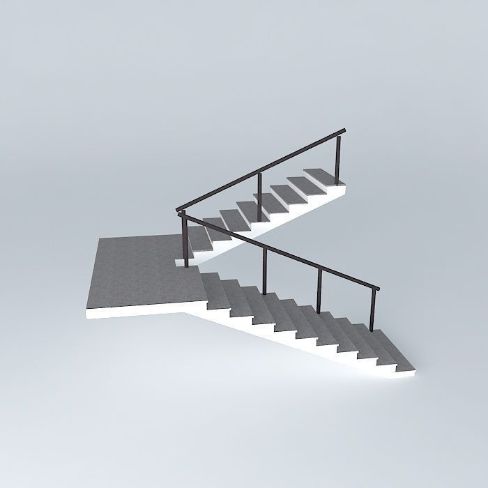 Stairs set of free 3D model | CGTrader