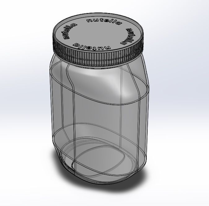Nutella jar 3D model | CGTrader