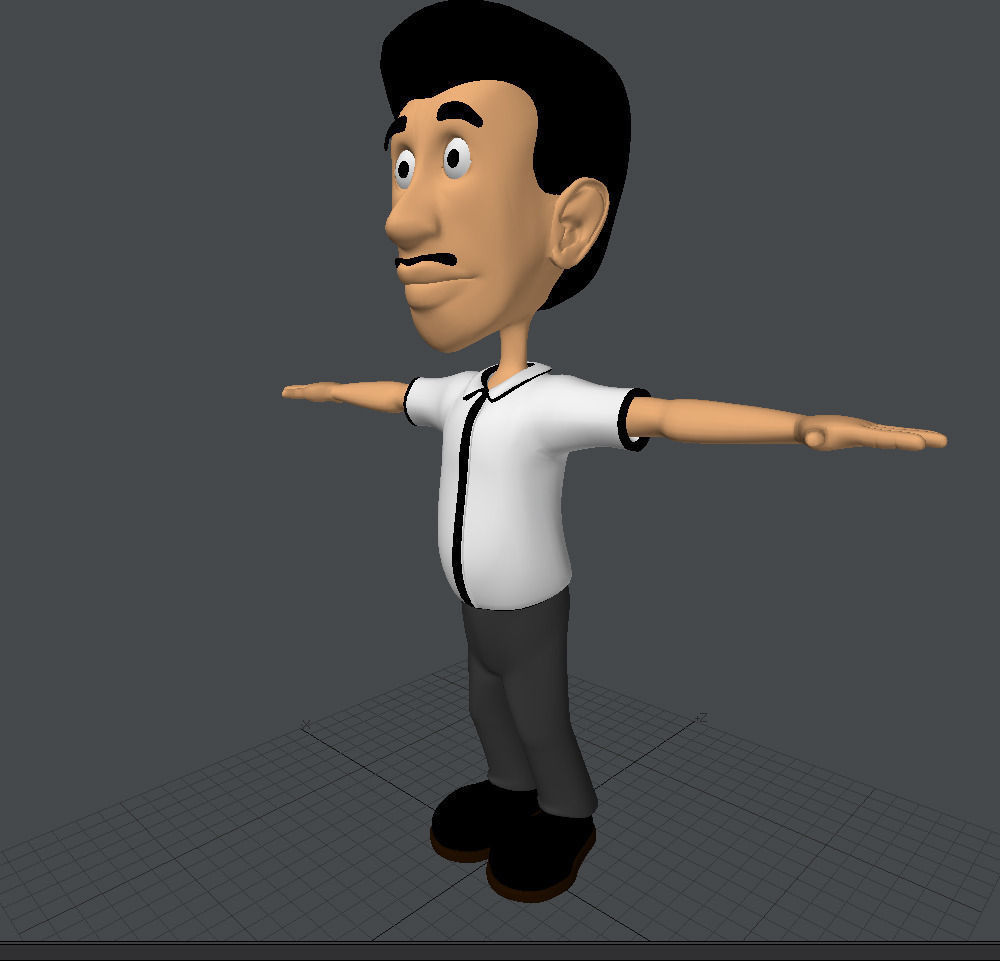 3D model Teacher cartoon character VR / AR / low-poly | CGTrader