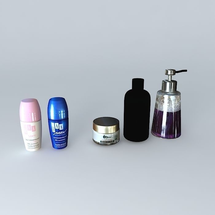 Cosmetics free 3D model | CGTrader