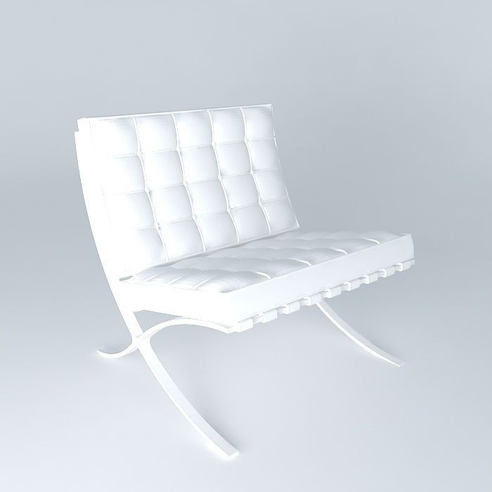 Barcelona Chair free 3D Model MAX OBJ 3DS FBX STL DAE - CGTrader.com