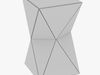 3D model Mirrored Reflective Side Table VR / AR / low-poly | CGTrader