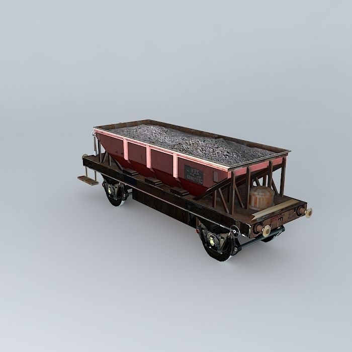 Eco Rail Track Hopper Dummy Old Steam Days free 3D model | CGTrader
