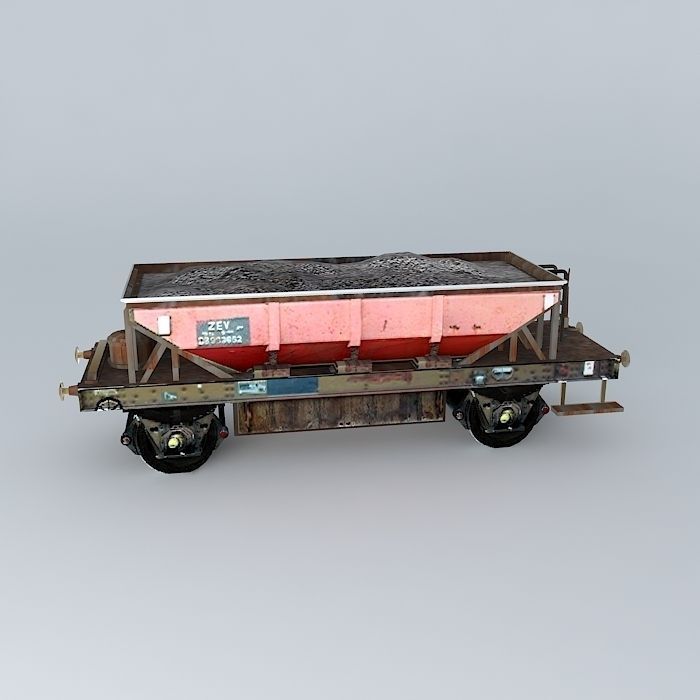 Eco Rail Track Hopper Dummy Old Steam Days free 3D model | CGTrader