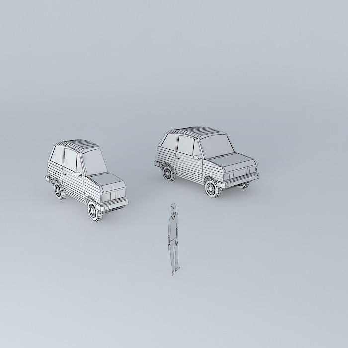 70s car 4 free 3D model | CGTrader