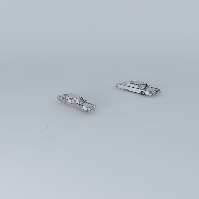 70s pimped car free 3D model | CGTrader